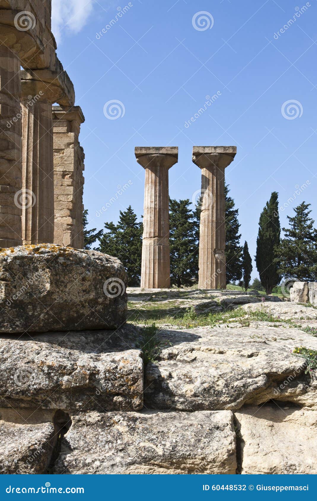 Libya stock photo. Image of column, cyrenaica, temple - 60448532