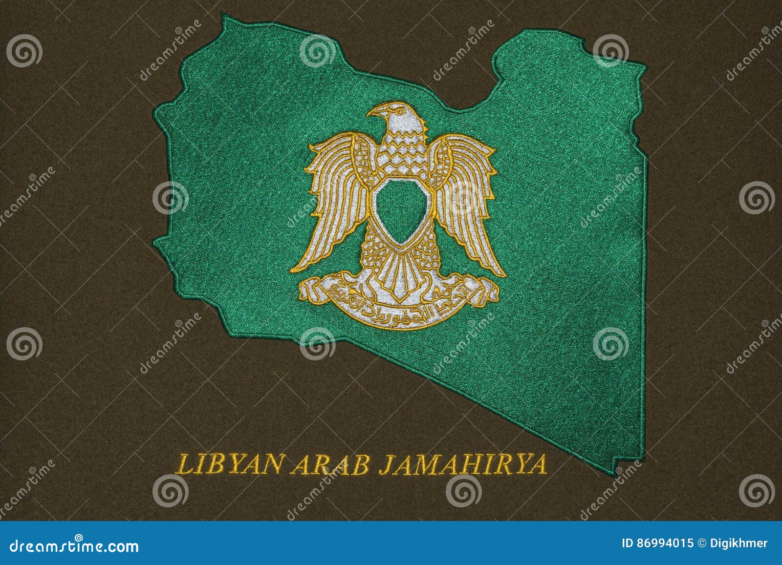 Libya Coat of Arms stock image. Illustration of crown - 86994015