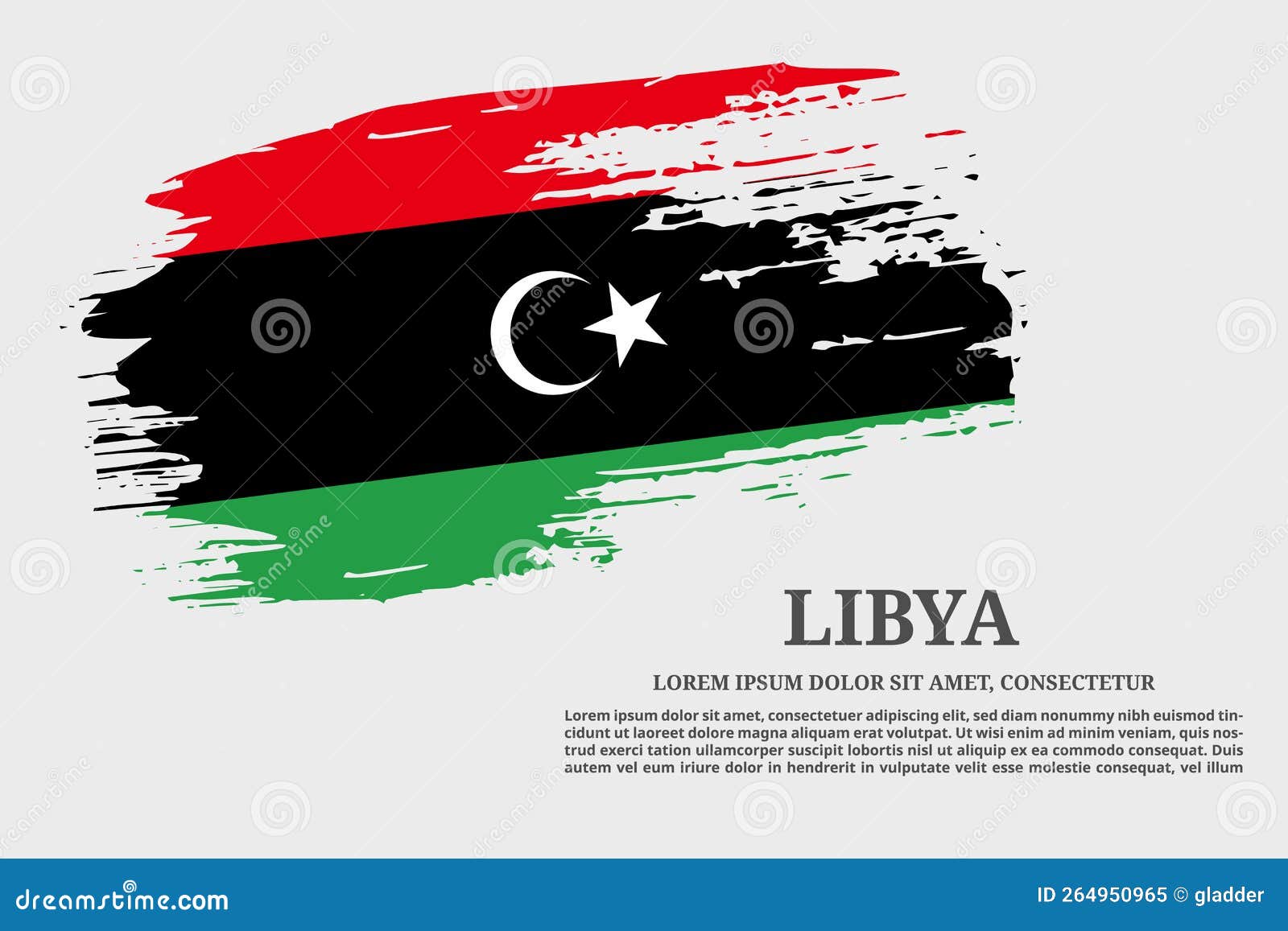 Libya Flag Grunge Brush and Poster, Vector Stock Vector - Illustration ...