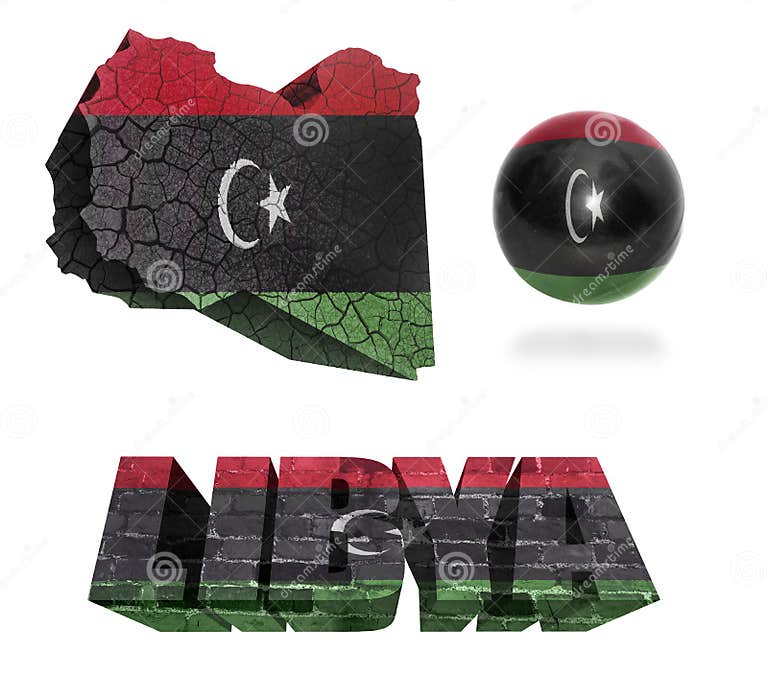 Libya Symbols stock illustration. Illustration of background - 100793733