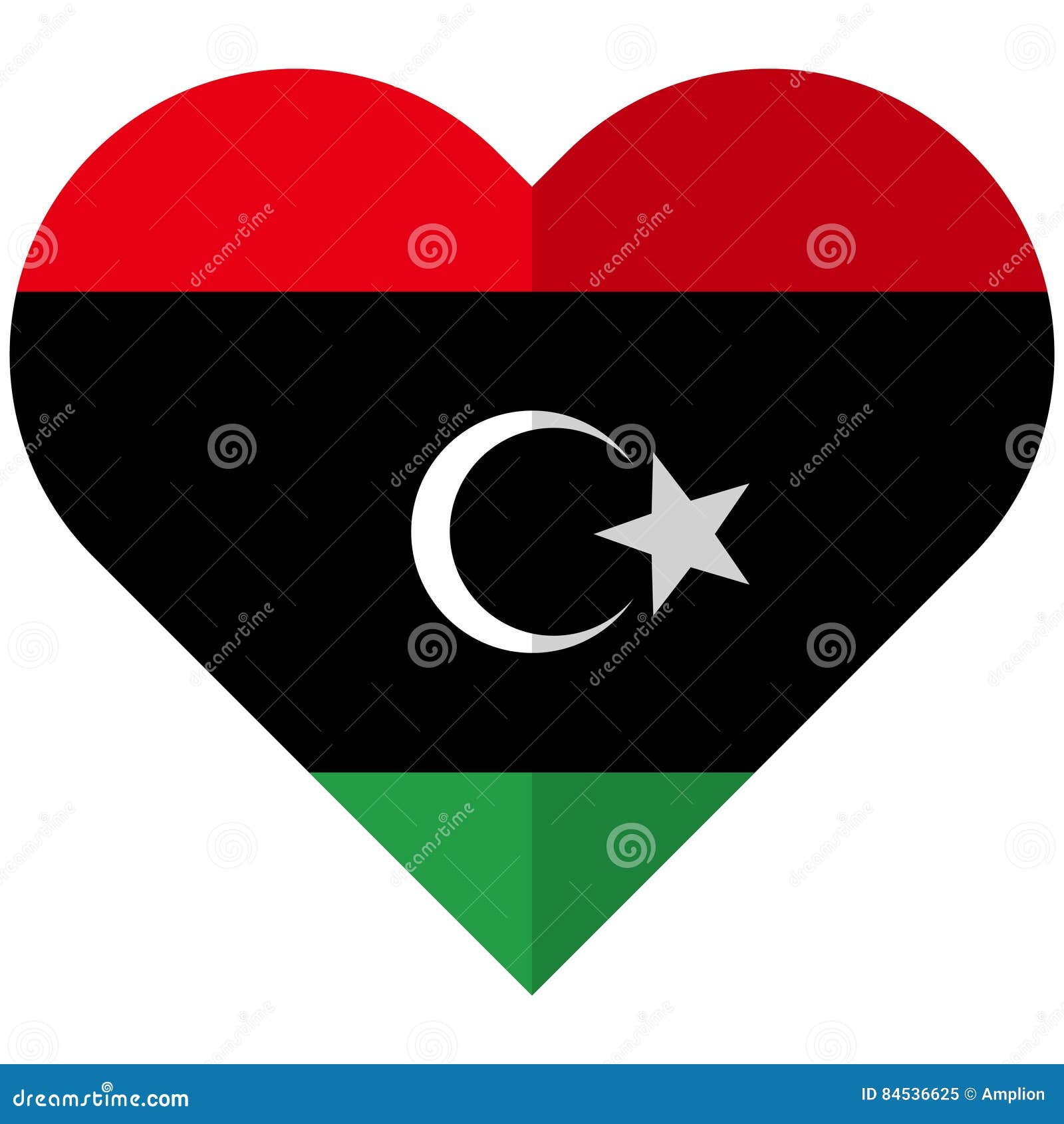 Libya Flat Landmarks Vector Illustration. Libya Line City With Famous ...