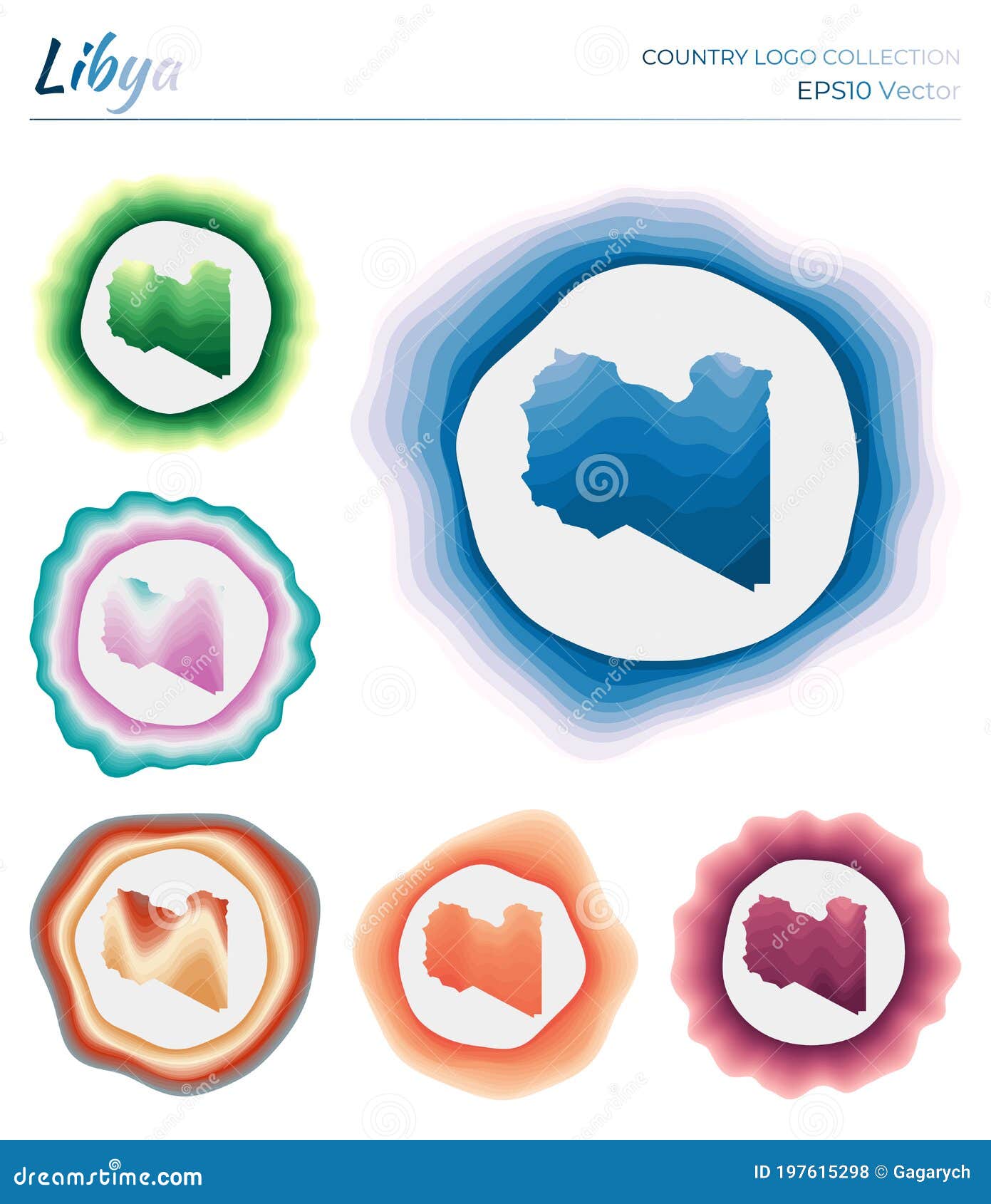 Libya logo collection. stock vector. Illustration of northern - 197615298