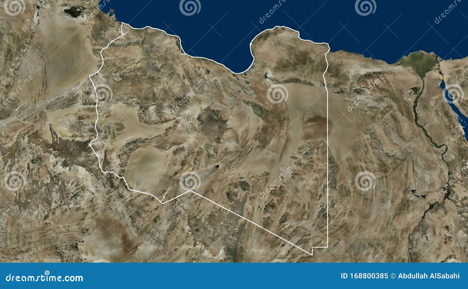 Libya Map Africa 3d Rendering Stock Illustration - Illustration of iraq ...