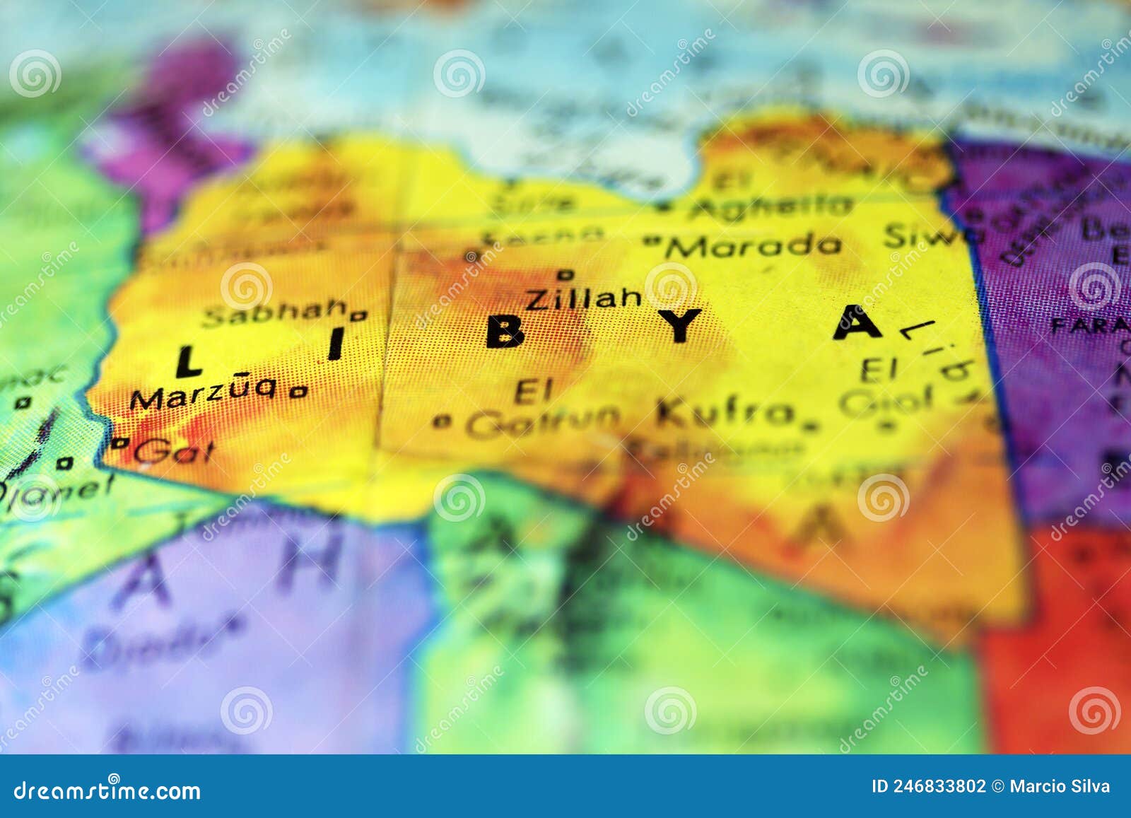 Libya on the Map stock photo. Image of tourism, geography - 246833802