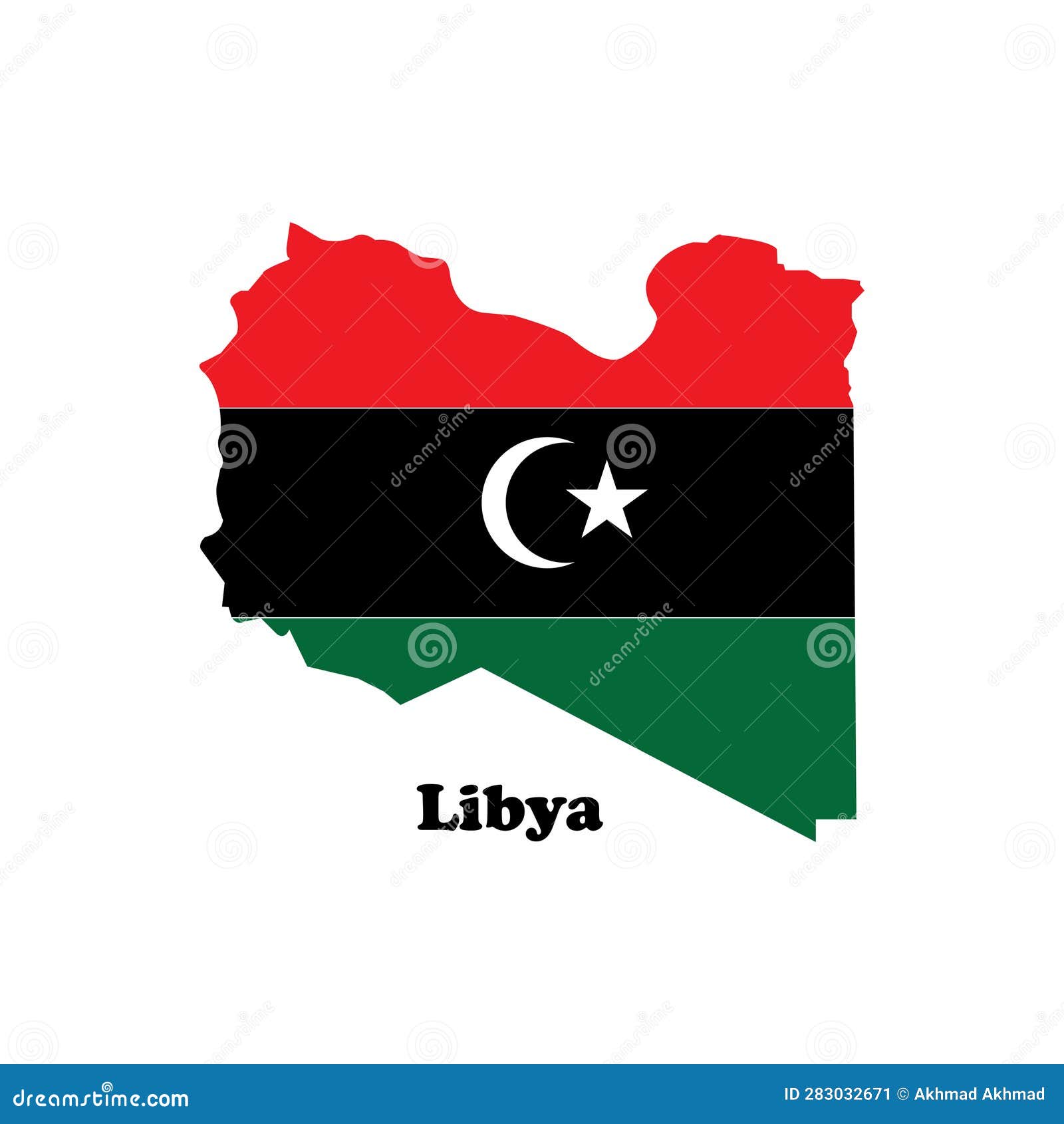 Libya map icon stock vector. Illustration of light, isolated - 283032671