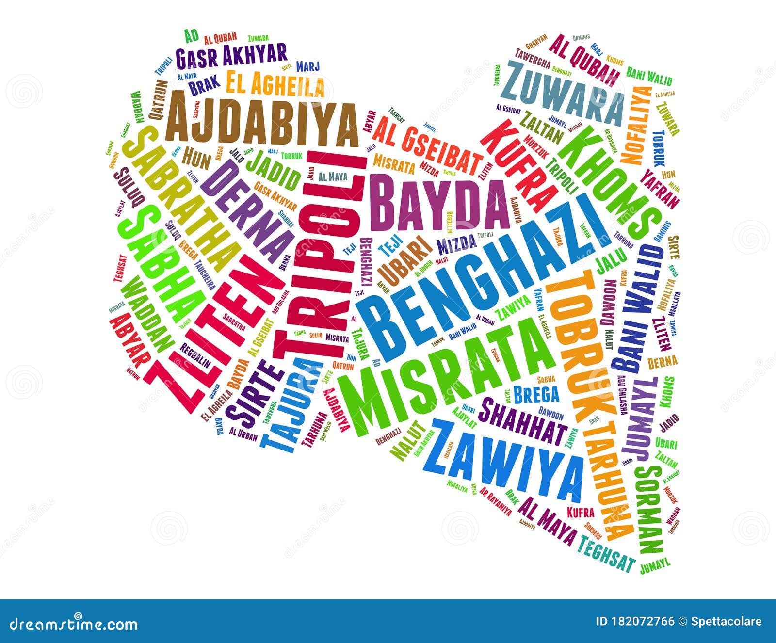 Libya Map And Cities Vector Illustration | CartoonDealer.com #33933440