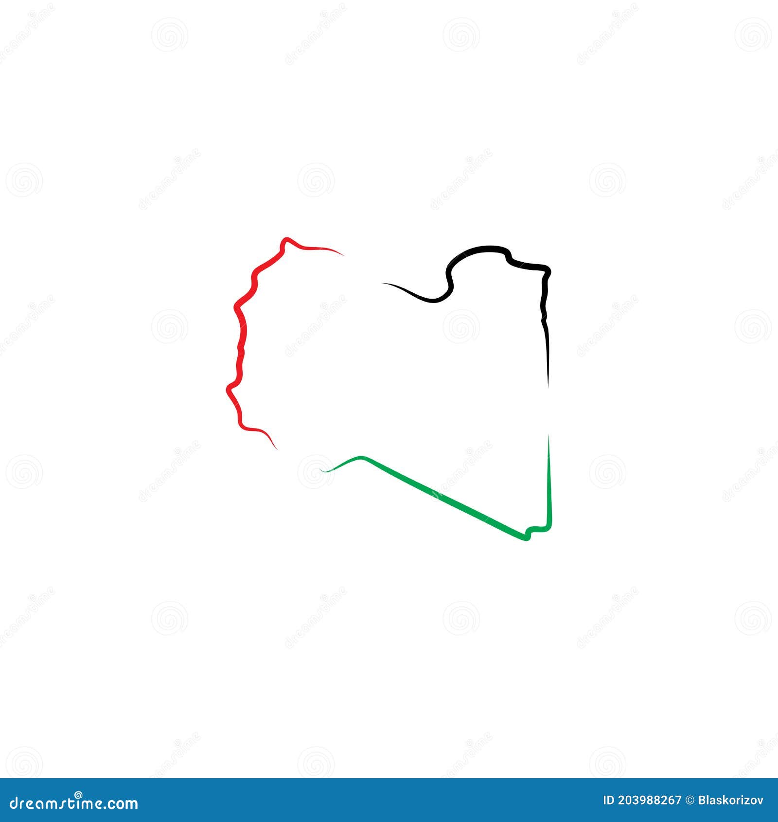 Libya Map Logo Icon Vector Symbol Element Stock Vector - Illustration ...