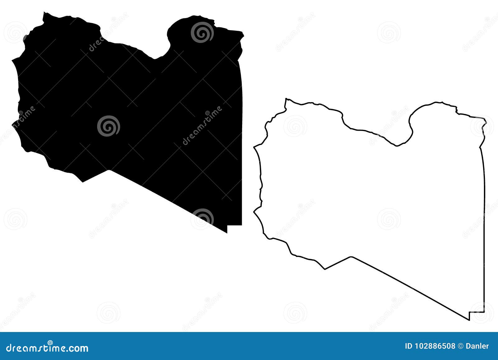 Libya map vector stock vector. Illustration of destination - 102886508