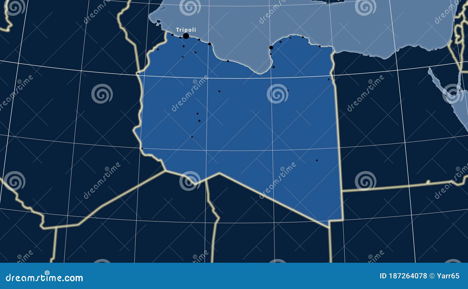 Libya - Solid. Composition, Borders Stock Illustration - Illustration ...