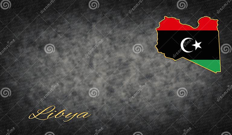 Libya Symbols, Map of Libya Stock Photo - Image of reserves, african ...