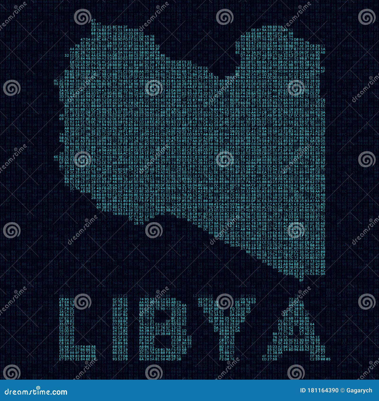 Libya tech map. stock vector. Illustration of libya - 181164390