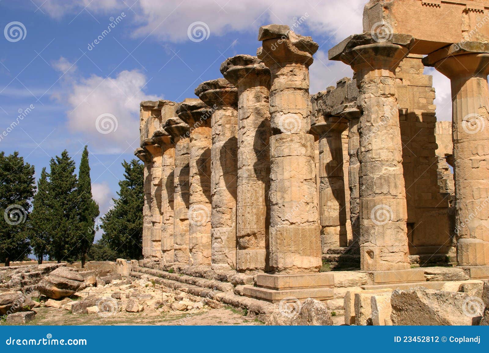 Libya, Temple of Zeus stock photo. Image of necropolis - 23452812
