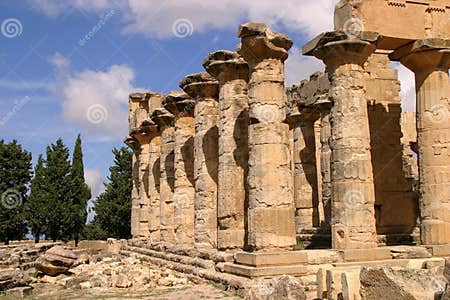 Libya, Temple of Zeus stock photo. Image of necropolis - 23452812