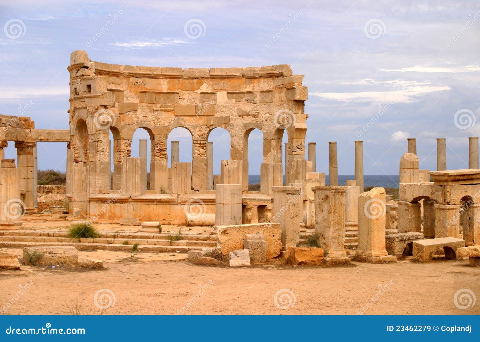 Libya Tripoli Leptis Magna stock image. Image of historic - 23462279