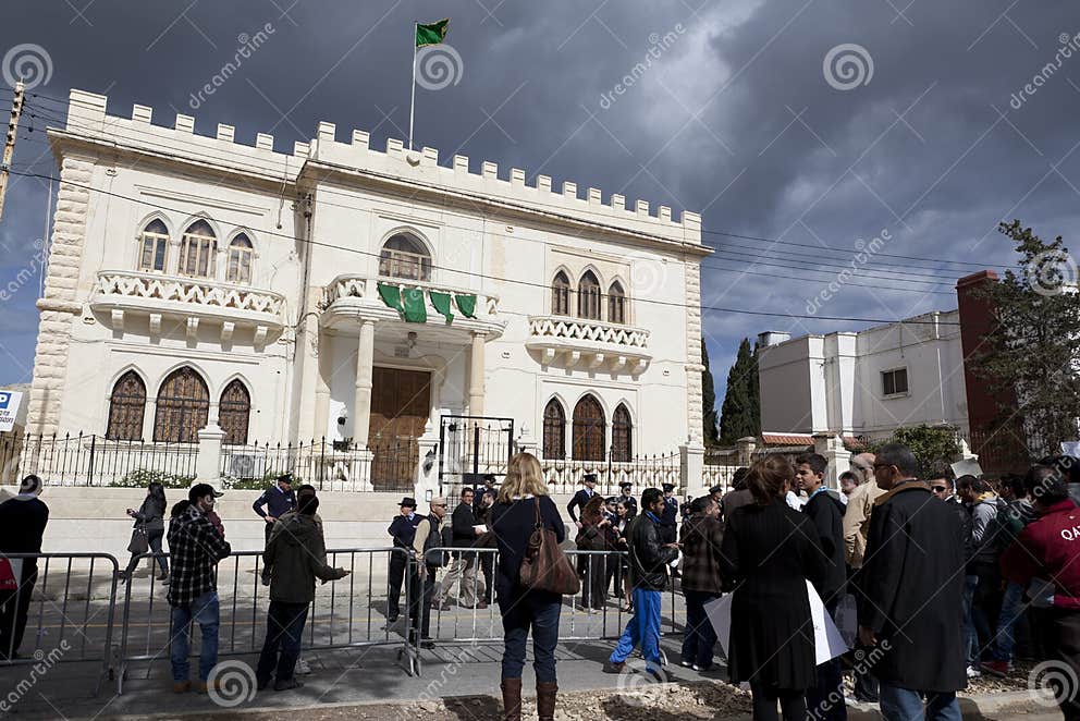 Libyan Embassy Protest editorial image. Image of freedom - 18503030