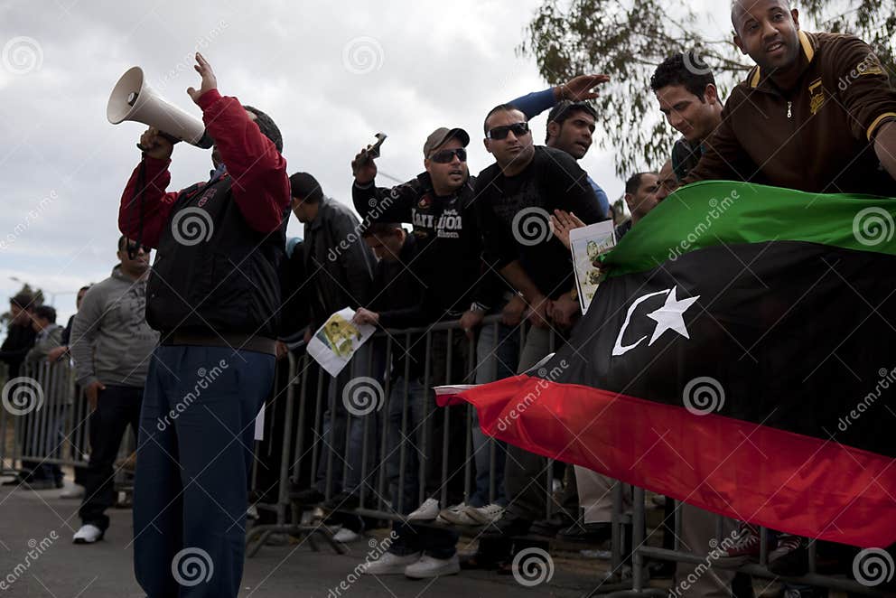 Libyan Embassy Protest editorial photo. Image of protest - 18503086