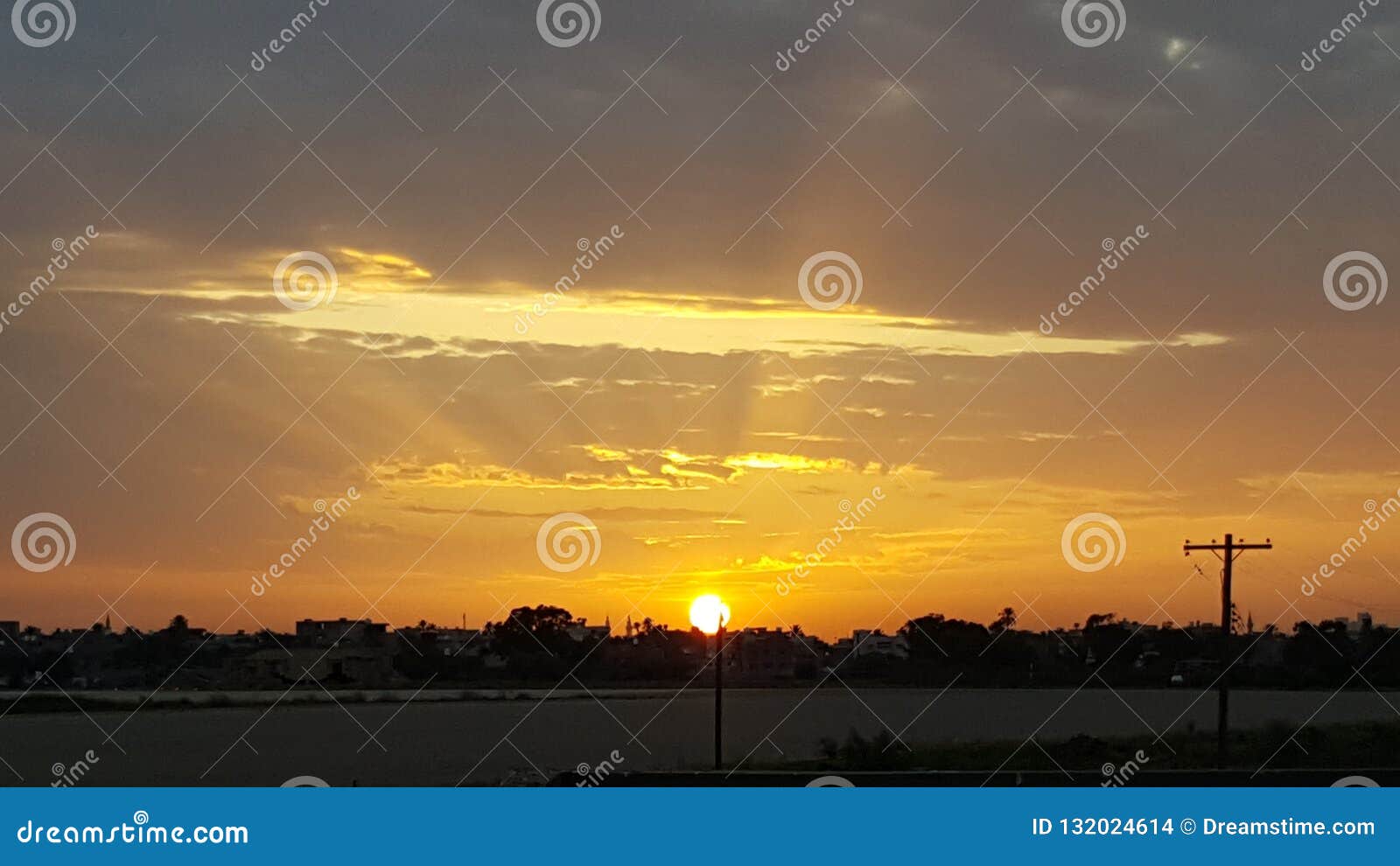 Libyan sunset stock photo. Image of setting, africa - 132024614