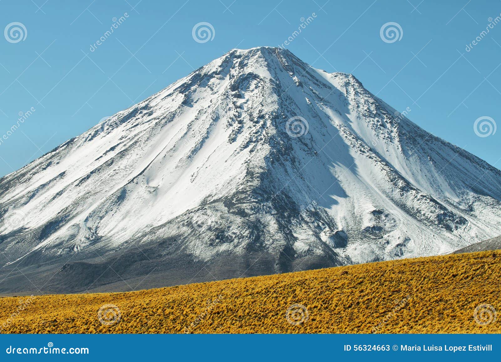 Licancabur volcano stock image. Image of america, jama - 56324663