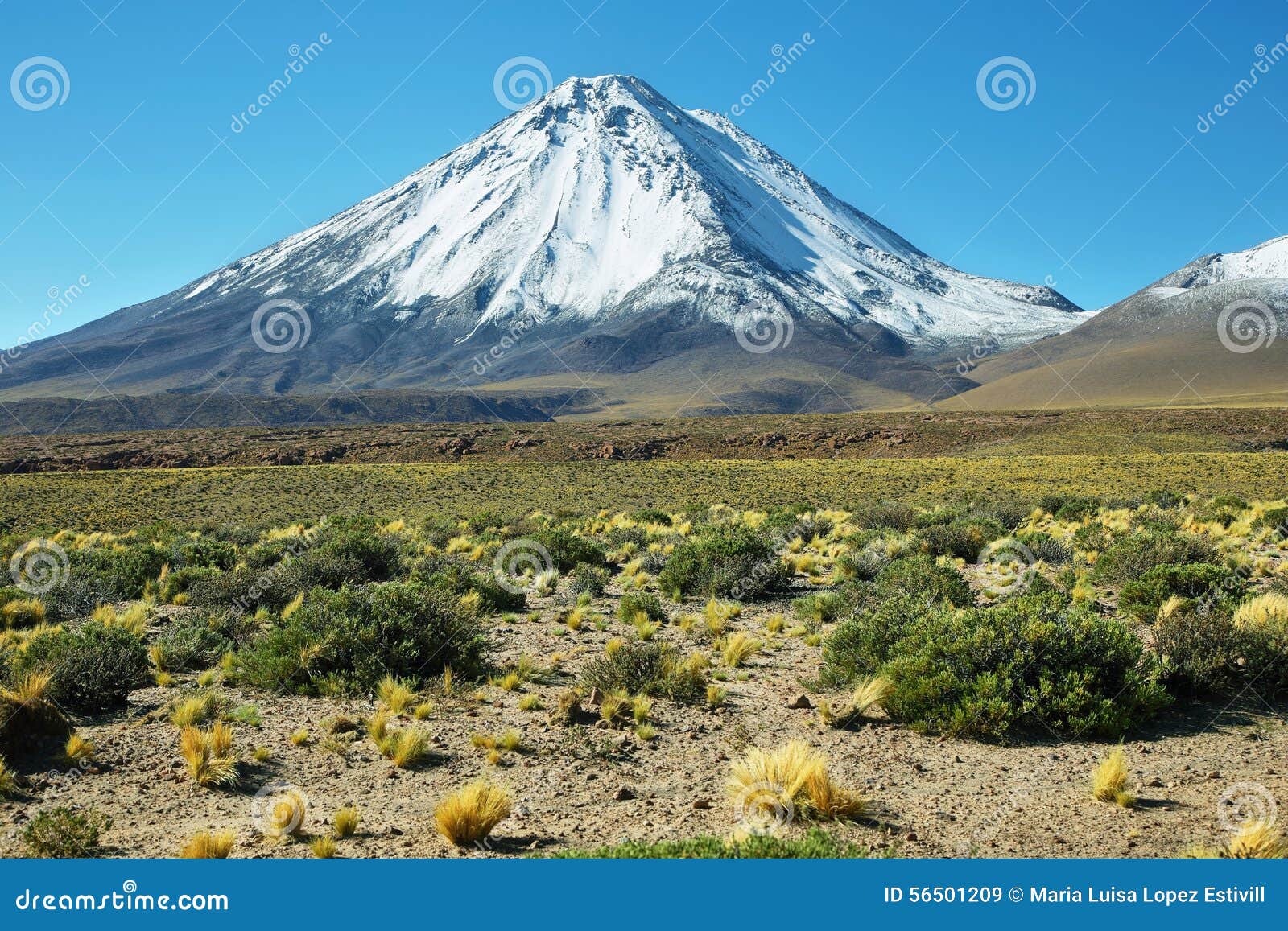 Licancabur volcano stock image. Image of landscape, antofagasta - 56501209