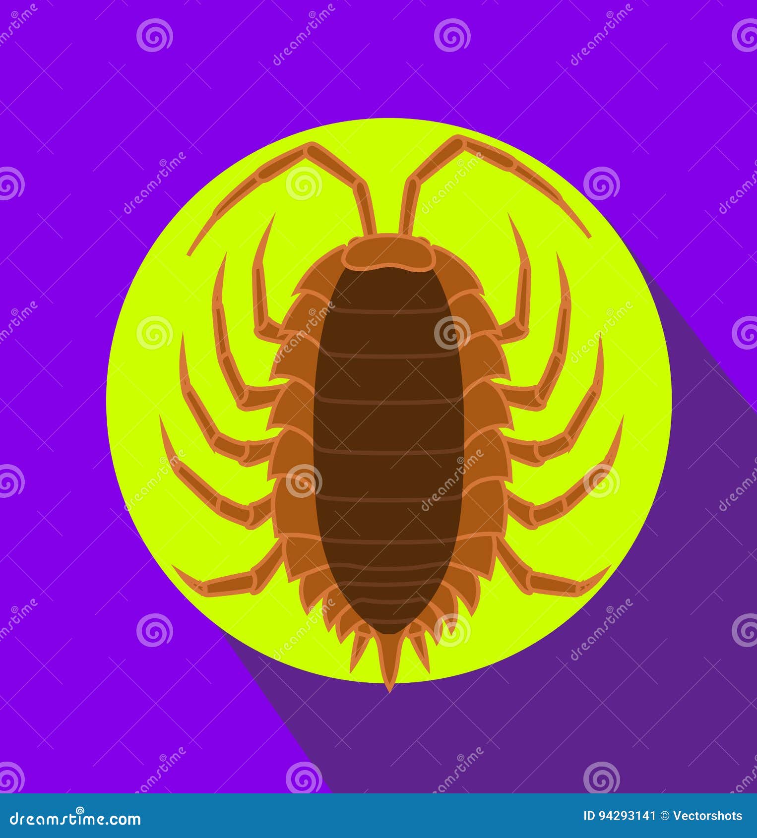 Boy With Lice. Illustration Of A Boy With Lice On His Head ...