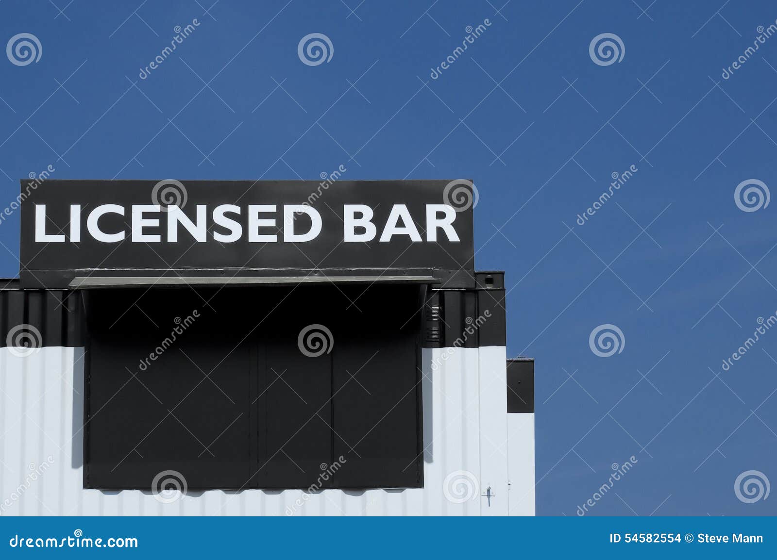 Licenced bar stock photo. Image of slaes, booth, kiosk - 54582554