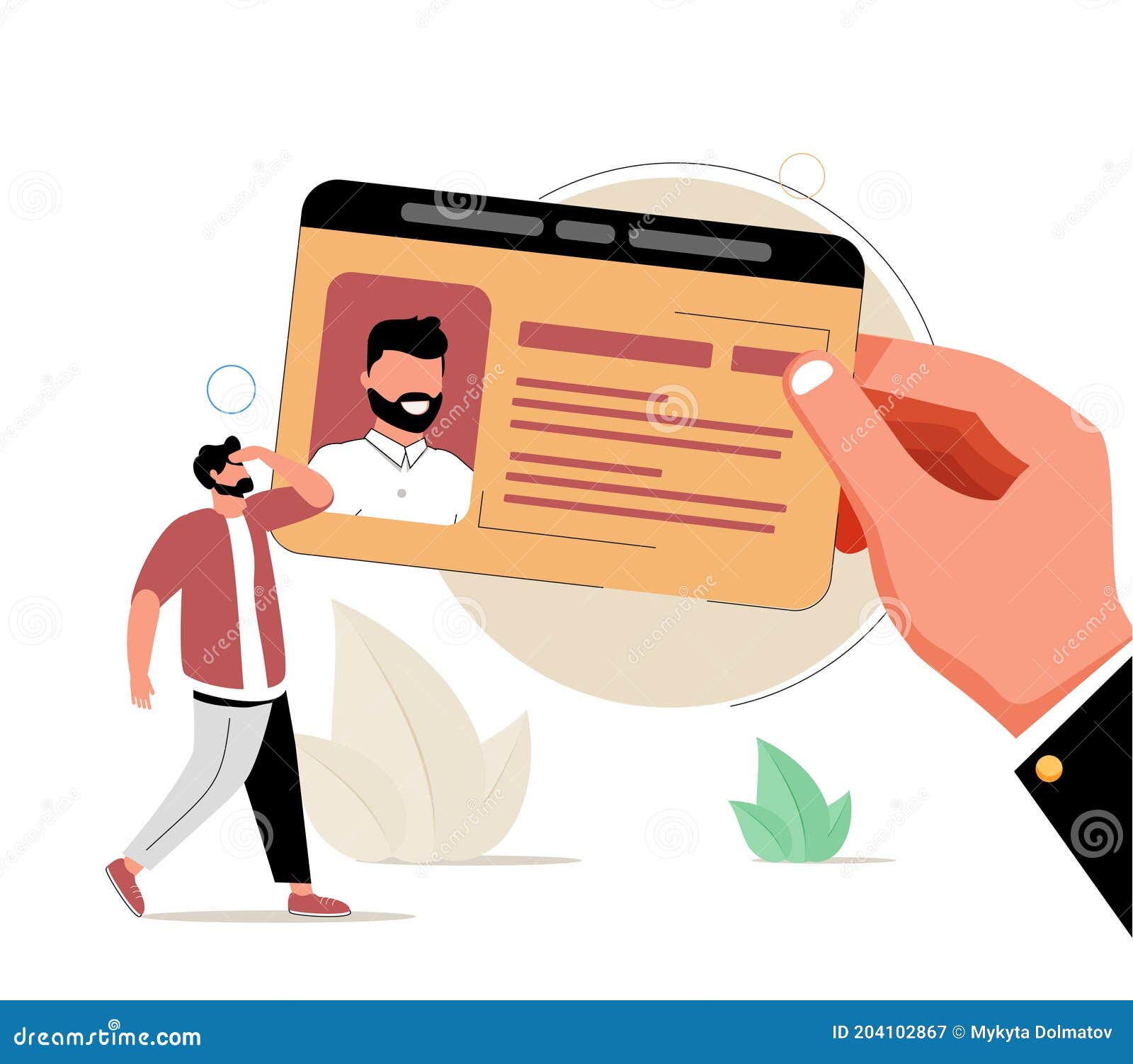 License As Legal Document for Identification Certificate Flat Tiny ...