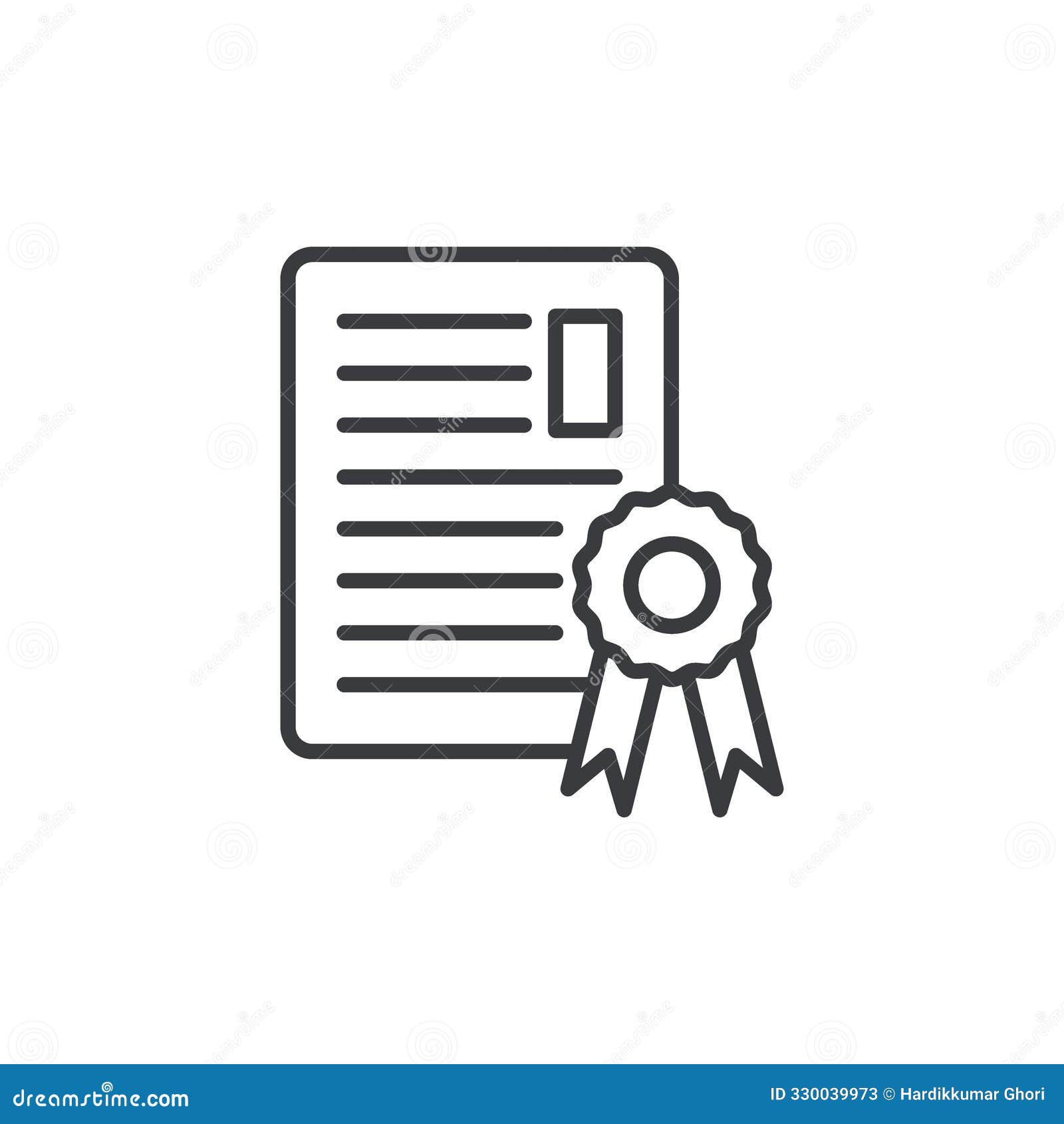 License Icon Vector Set on White Background Stock Vector - Illustration ...