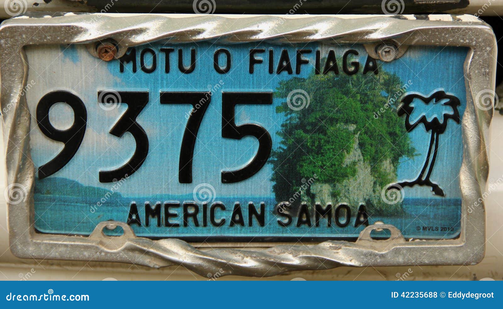 License Plate American Samoa Editorial Stock Photo - Image of identity ...