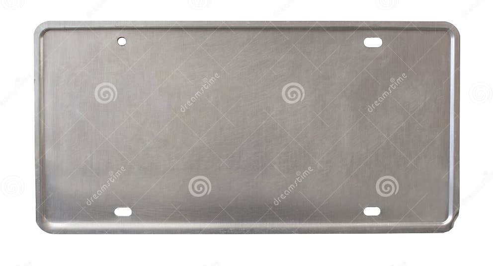 License plate back stock image. Image of brushed, space - 16412757