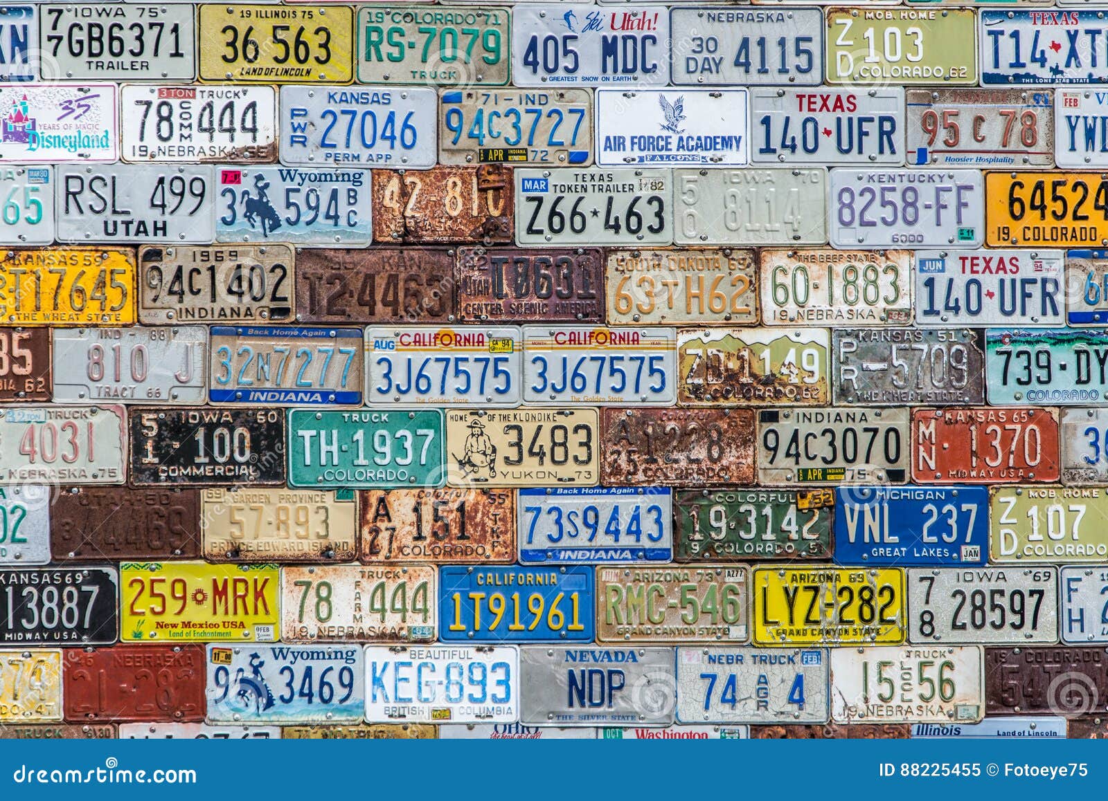License Plate Background Texture Pattern Wall Editorial Image - Image ...