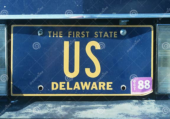 License Plate Delaware editorial image. Image of vehicle - 23165870