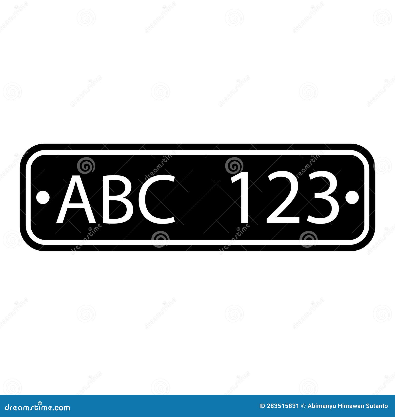 License plate icon vector stock vector. Illustration of transportation ...