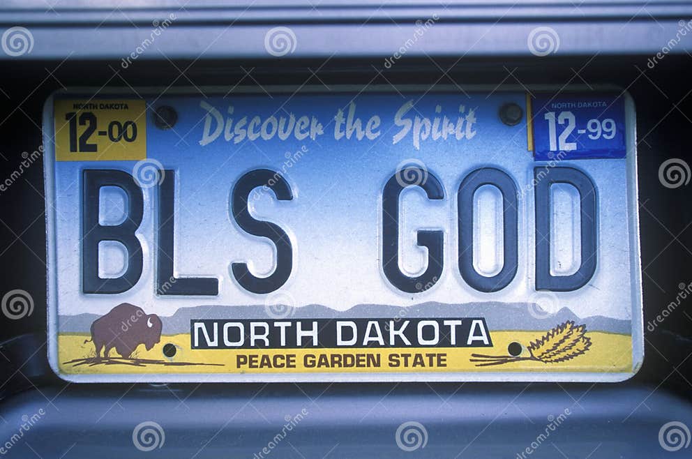 License Plate in North Dakota Editorial Photography - Image of ...