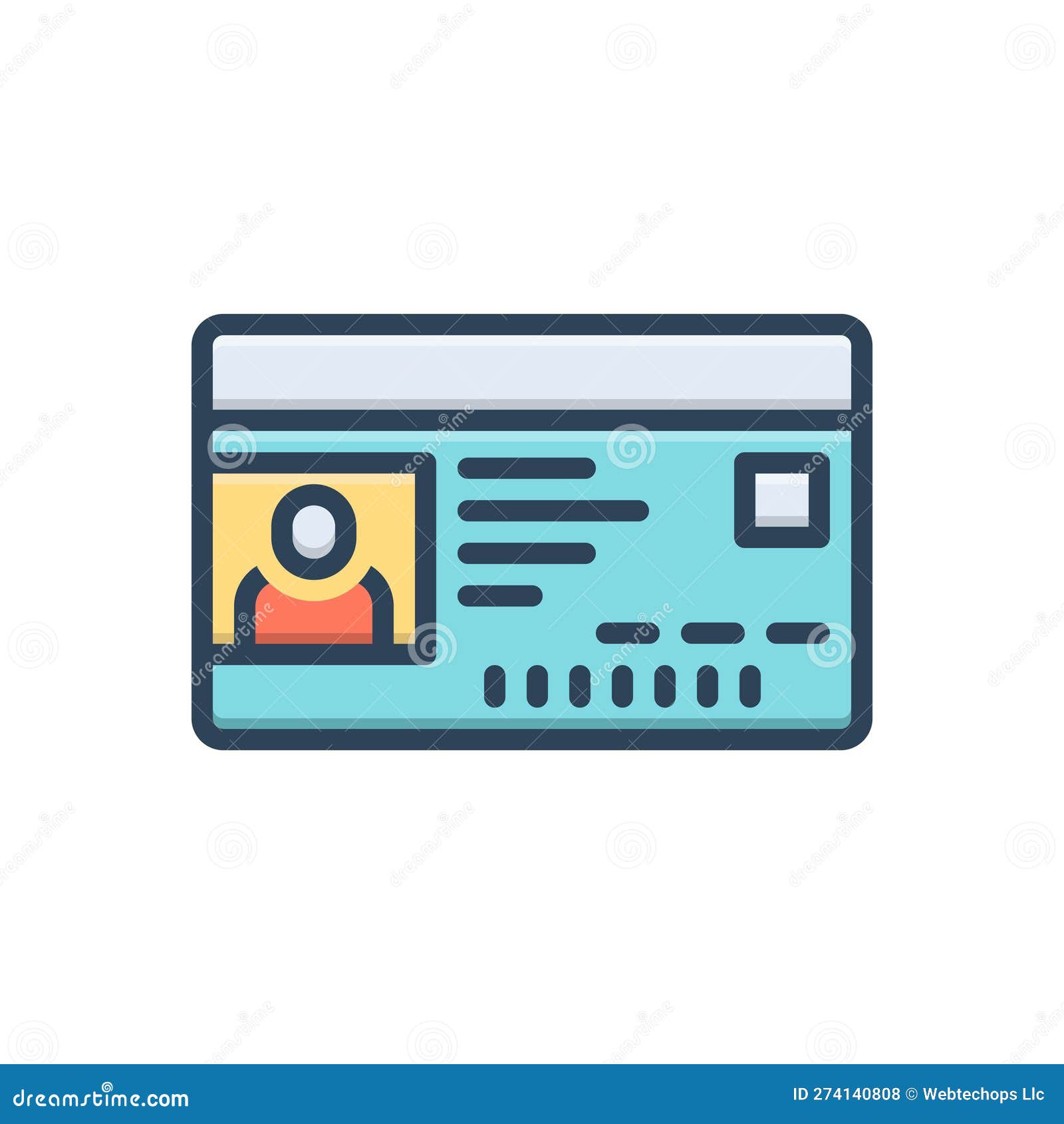 Color Illustration Icon for Licensed, Permit and Certificate Stock ...