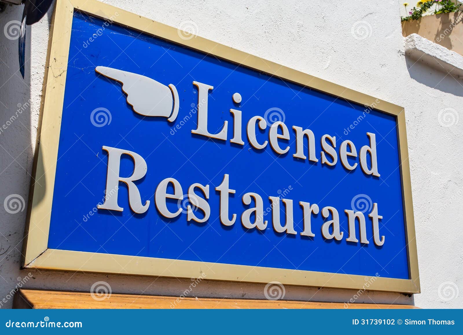 Licensed Restaurant stock photo. Image of alcohol, licensing - 31739102