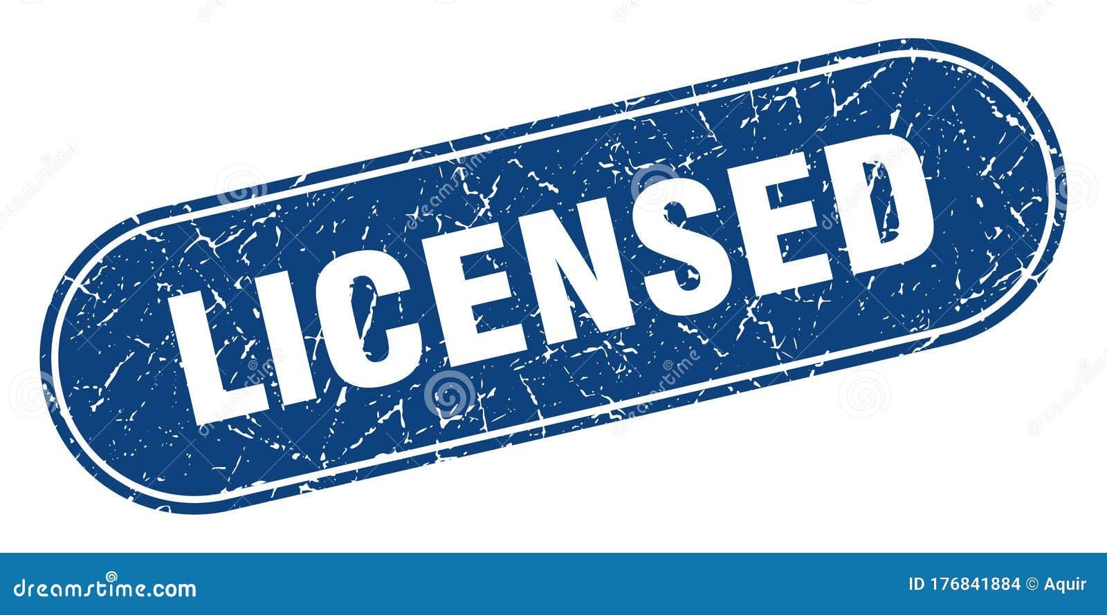 Licensed Sign. Licensed Grunge Stamp Stock Vector - Illustration of ...