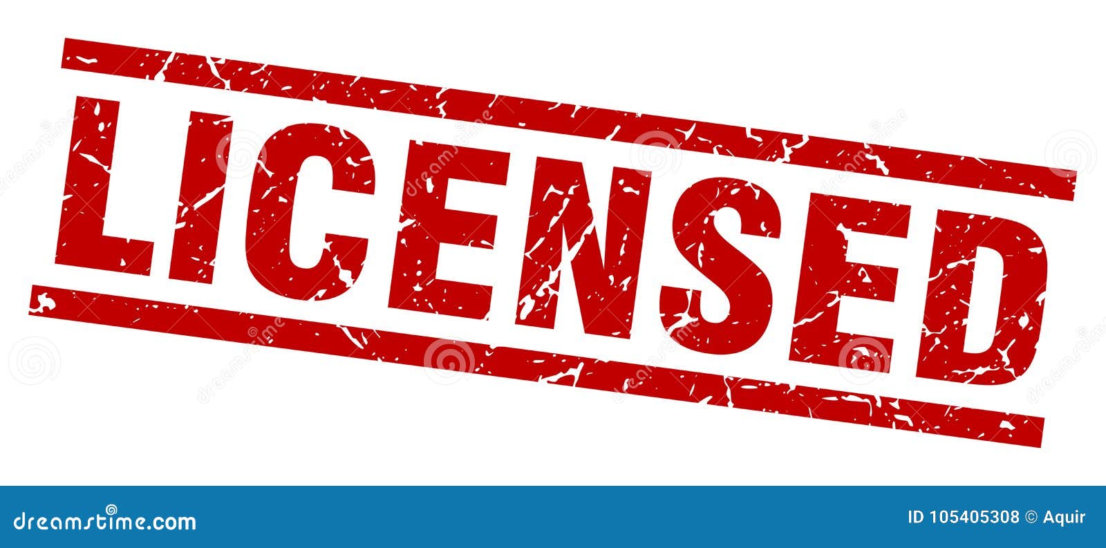 Licensed stamp stock vector. Illustration of stamp, rubber - 105405308