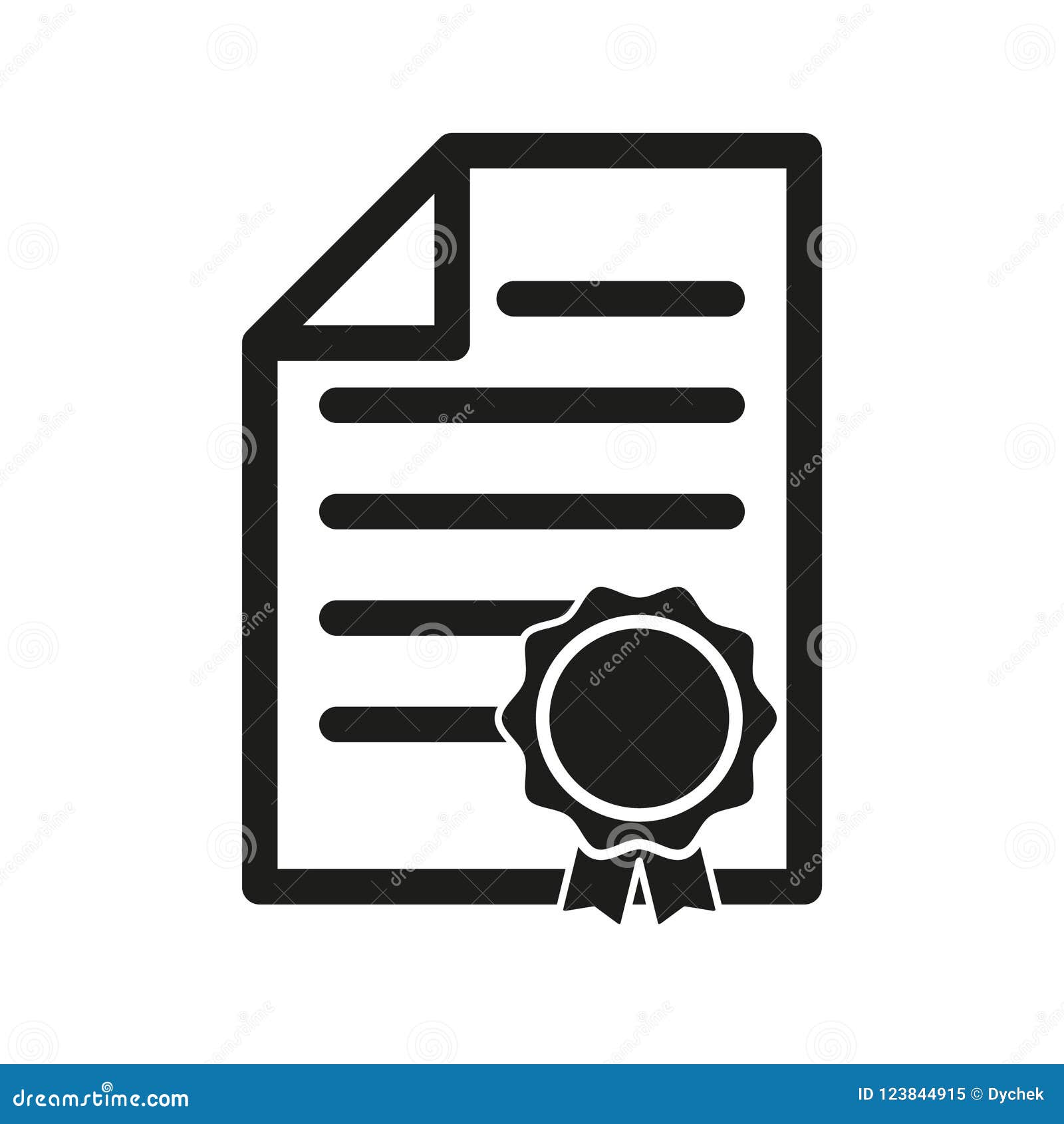 The Licenses Icon. Simple Vector Illustration. Stock Vector ...