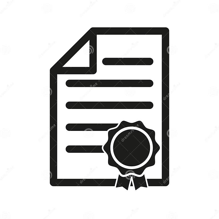 The Licenses Icon. Simple Vector Illustration. Stock Vector ...