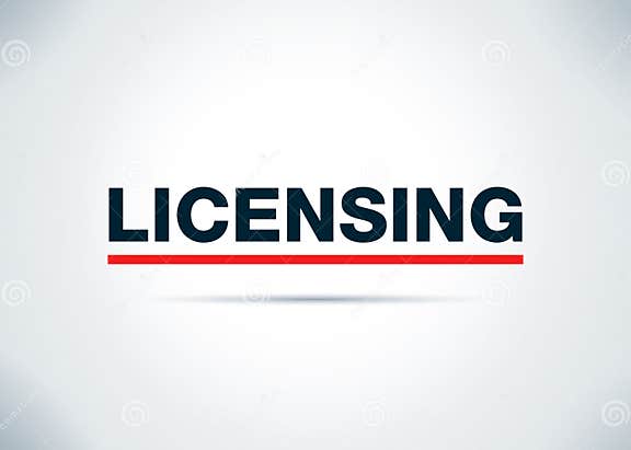 Licensing Abstract Flat Background Design Illustration Stock ...