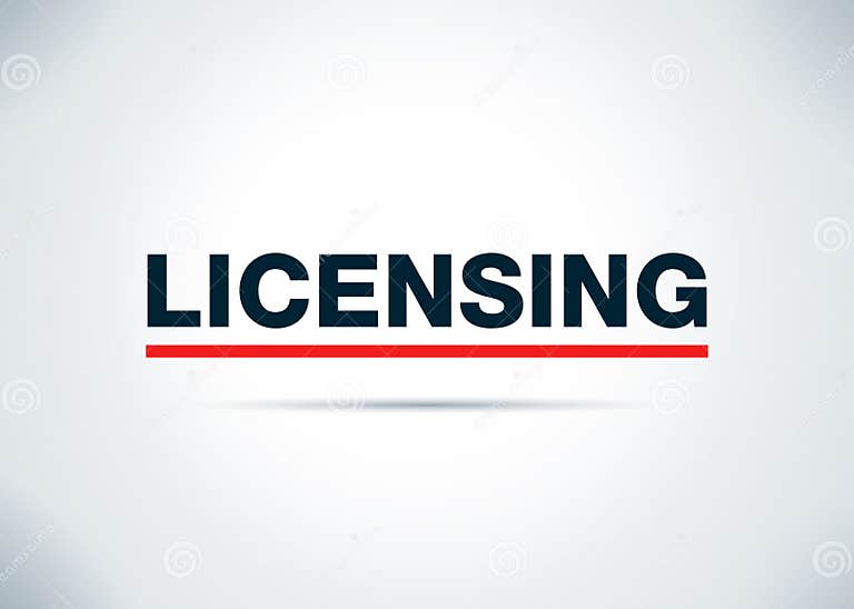 Licensing Abstract Flat Background Design Illustration Stock ...
