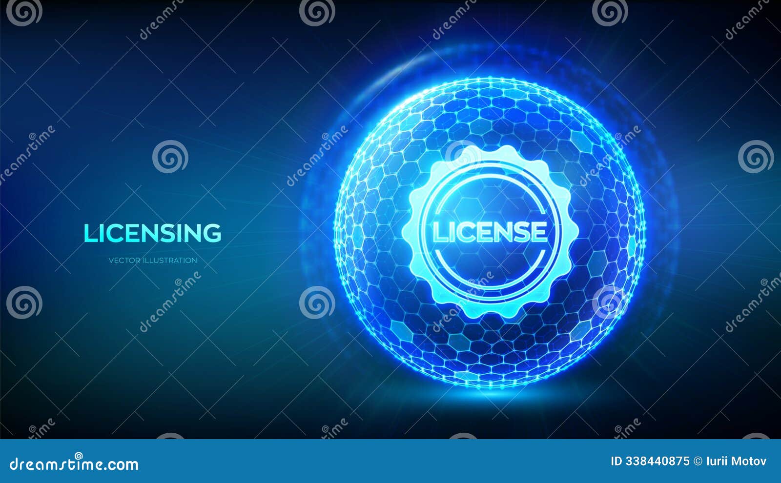 Licensing. License Agreement Concept. Copyright Protection Law License ...
