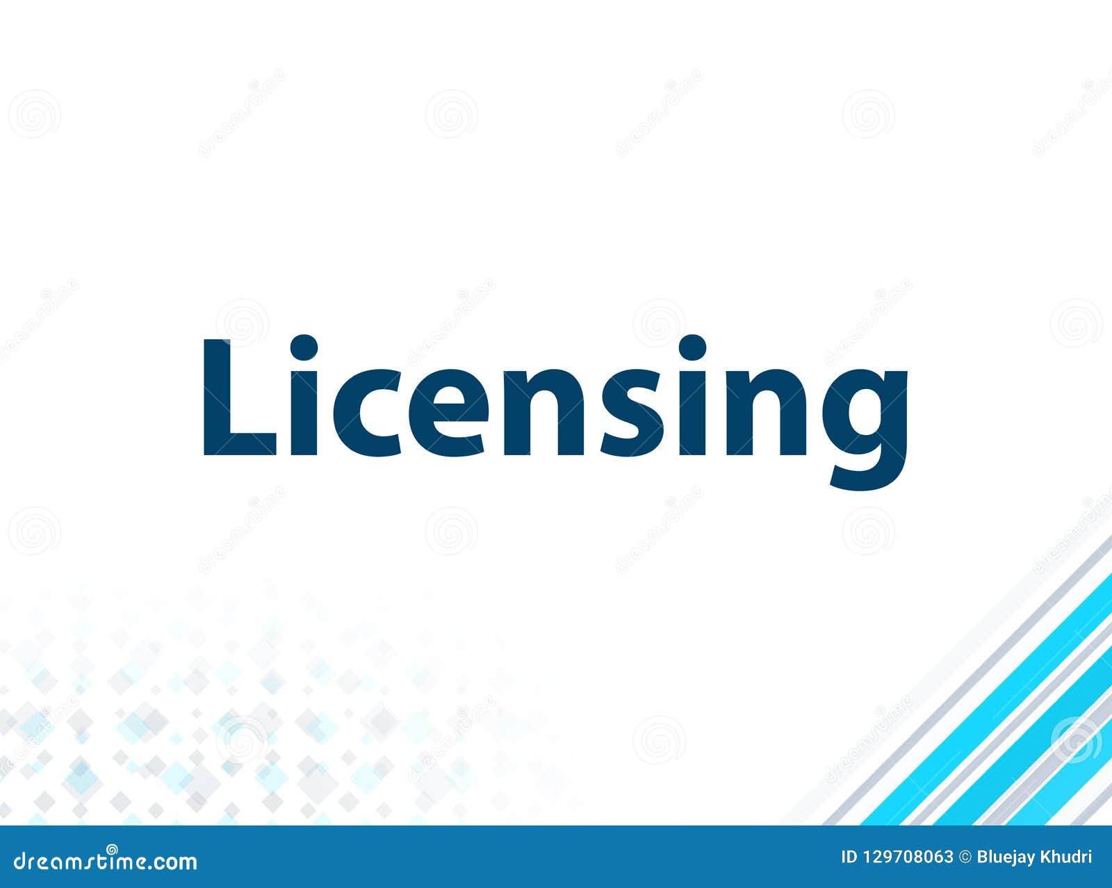 Licensing Modern Flat Design Blue Abstract Background Stock ...