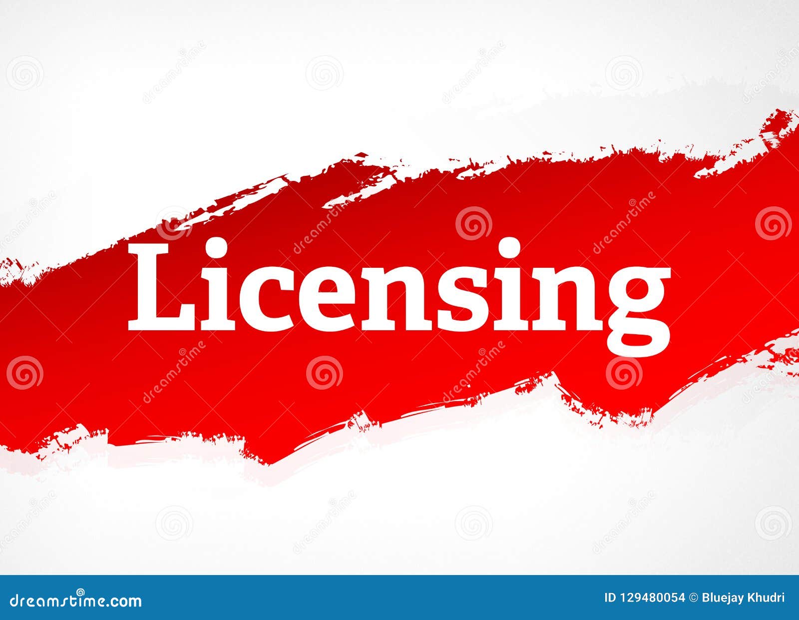 Licensing Red Brush Abstract Background Illustration Stock Illustration ...