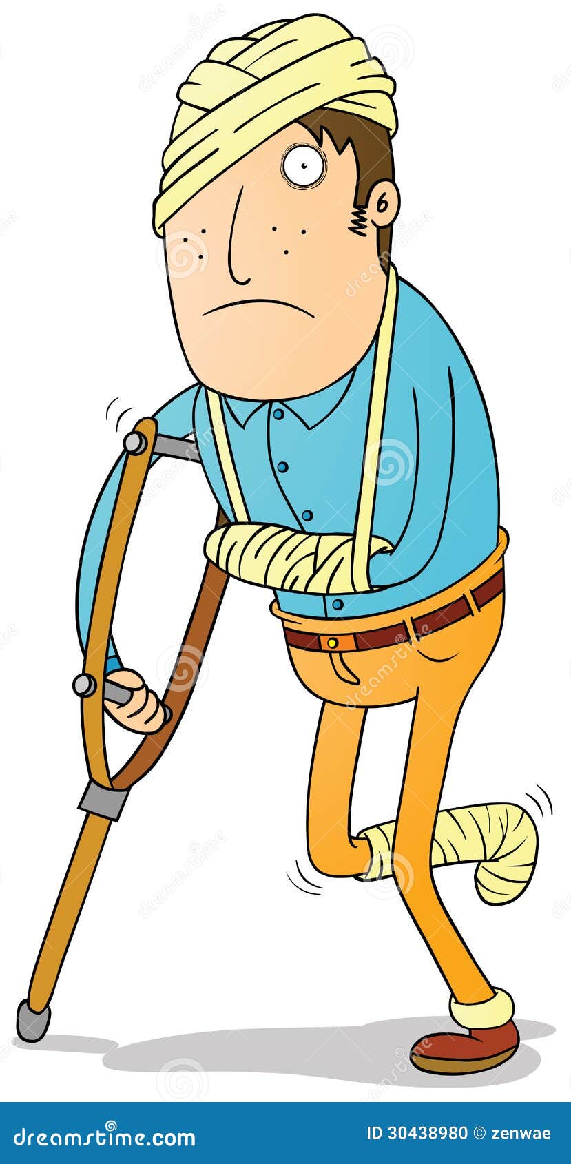 Lichamelijke letsels vector illustratie. Illustration of lopen - 30438980