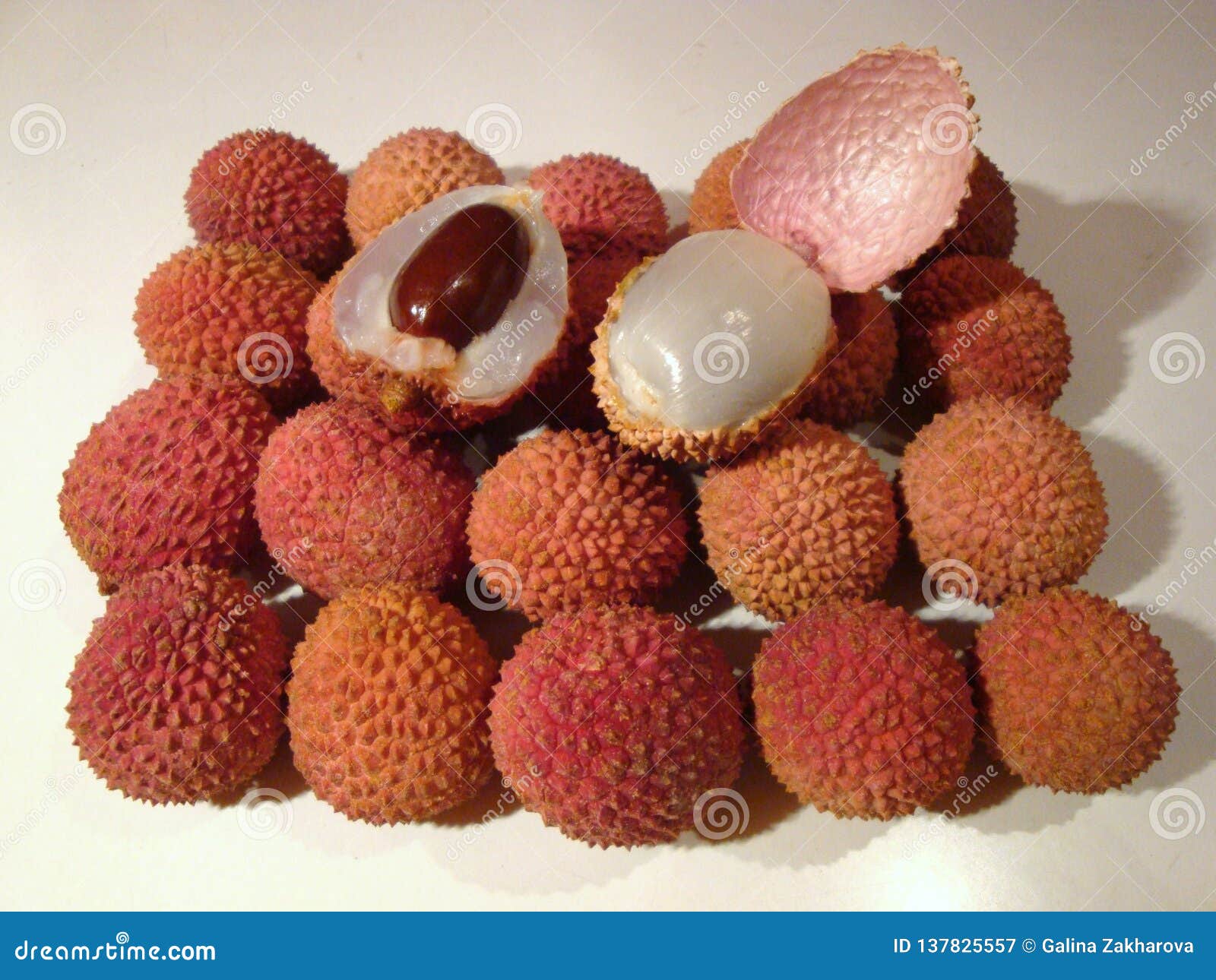 Ripe lychee fruit. stock image. Image of sweet, vitamin - 137825557