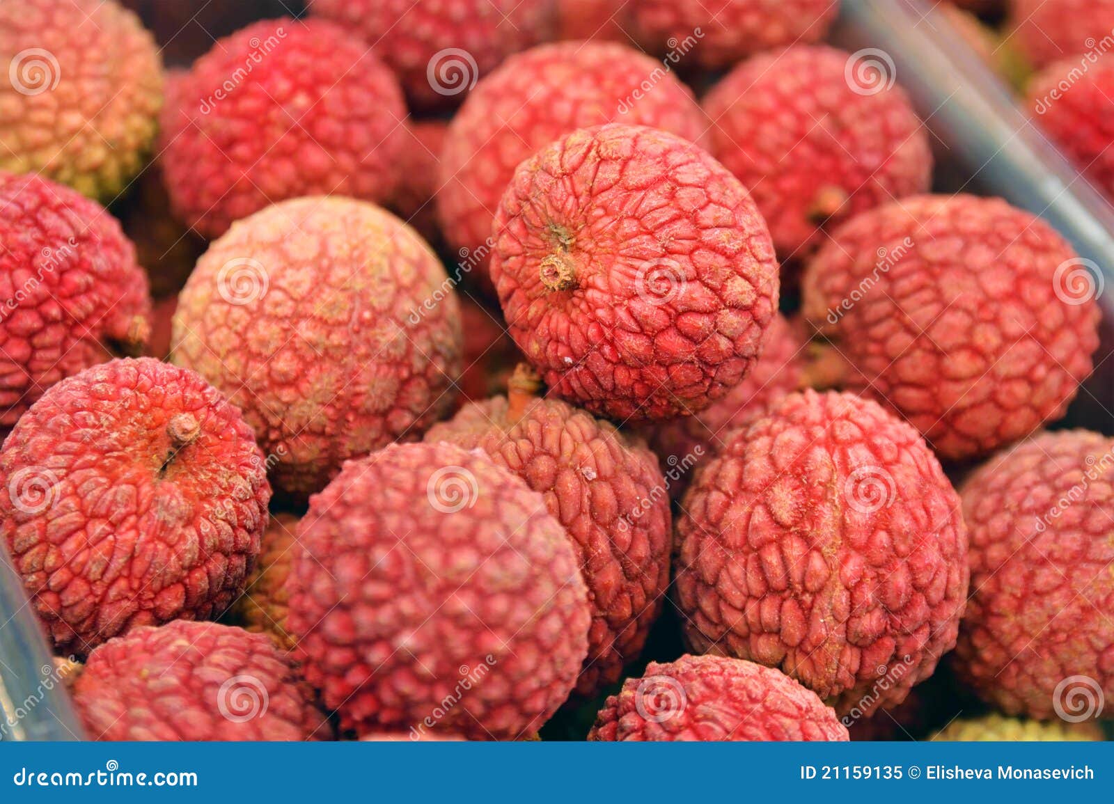 Lichee on market stand stock image. Image of fresh, ingredient - 21159135