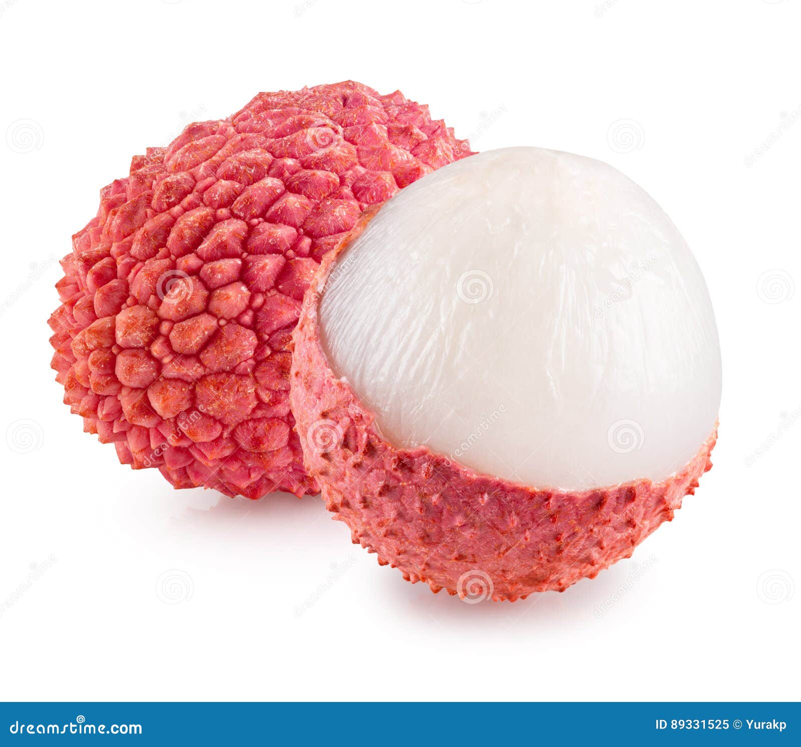 Lichee on a White Background Stock Image - Image of freshness, chinese ...