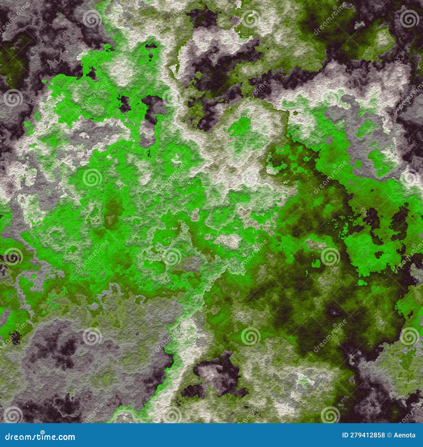 Lichen Old Rock Repeating Pattern Stock Illustration - Illustration of ...