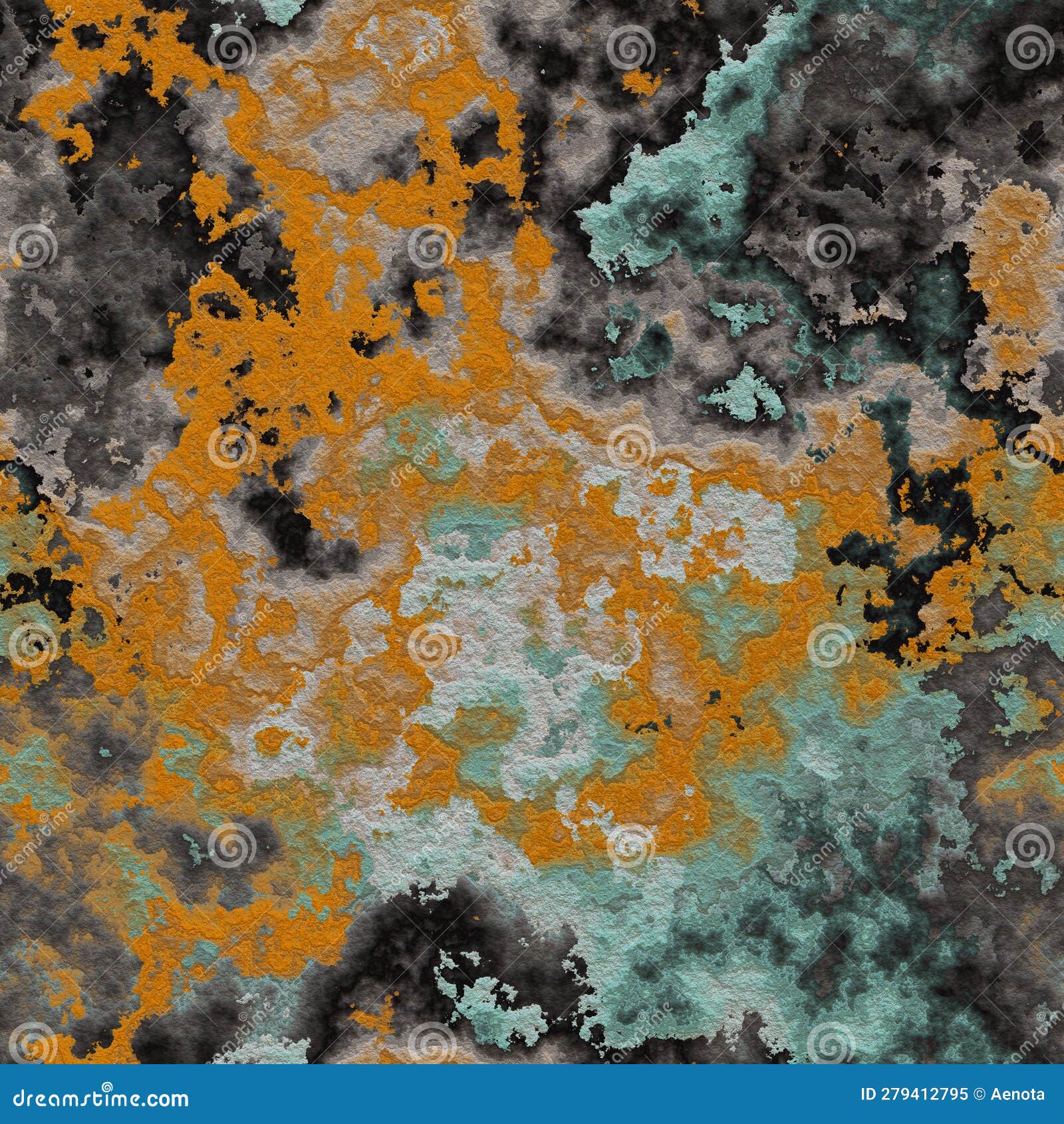 Lichen Old Rock Repeating Pattern Stock Image | CartoonDealer.com ...